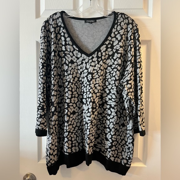 Roz & Ali | Sweaters | Roz Ali 34 Sleeve Sweater Size 3x | Poshmark
